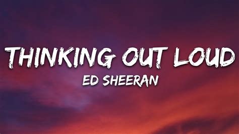 Thinking Out Loud Music Video