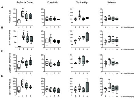 Modulation Of Iegs Expression Following Acute Sep 856 Administration Modulation Of Iegs Expression Following Acute Sep 856 Administration