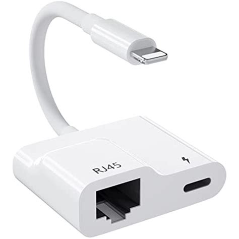 Lightning To Ethernet Adapter 2 In 1 Lightning To Rj45 Lan Network