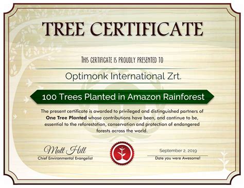 Tree Certificate Optimonk Ultimate Exit Intent Popup Builder