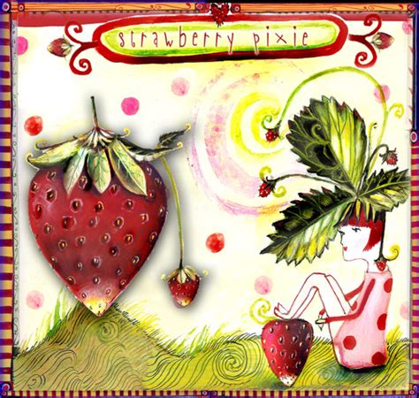 Strawberry Pixie Womens Bat Sleeve Shirt Wendy Costa