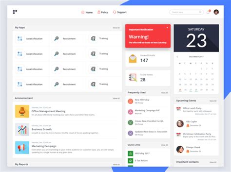 Intranet Application Design By Jignesh On Dribbble