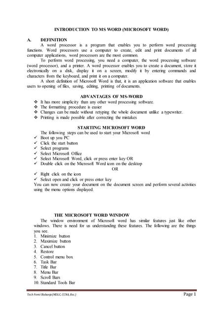 Ms Word 2007 Practical Notes Pdf