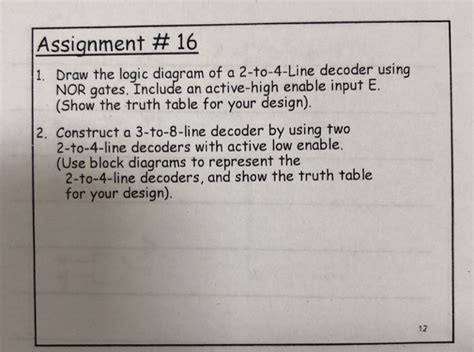 Solved Assignment 16 1 Draw The Logic Diagram Of A