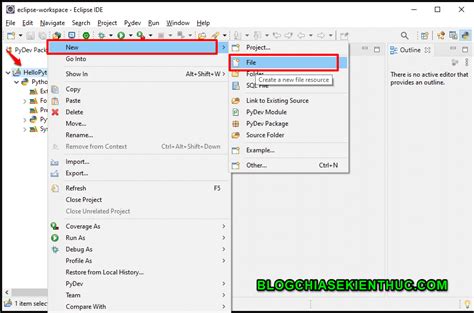 Hướng dẫn lập trình Python trên ECLIPSE bước cơ bản