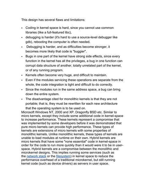 In A Monolithic Kernel PDF
