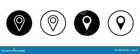 Set Of Map Pointers Maps Pin Location Map Icon Location Pin Pin Icon Vector Cartoondealer