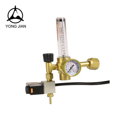 Hydroponics Plants Solenoid Valve Flowmeter Pressure Co2 Regulator
