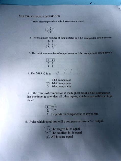 solved multiple choice questions 1 how many inputs does a 4 bit