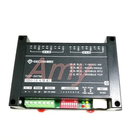 Modbus RTU Controller Channel Relay Output Module IO Expansion Unit Ethernet RS In