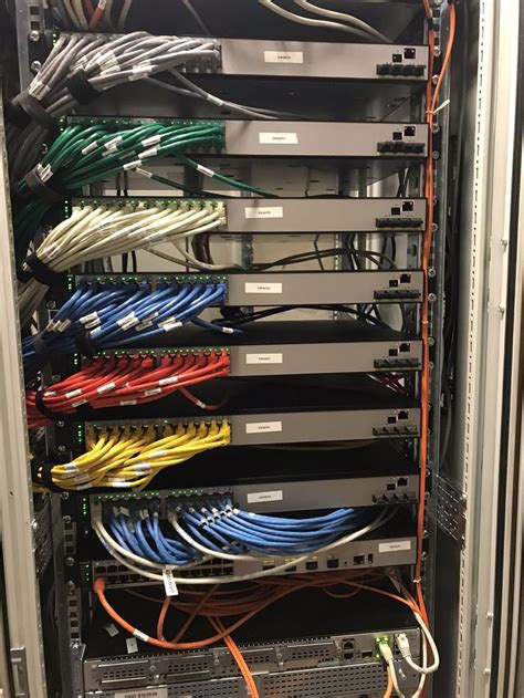 Server Interior With Many Wires