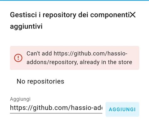 can t add repository link to hacs home assistant community