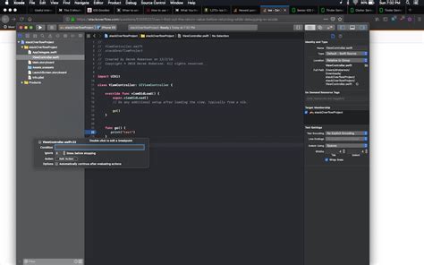Ios Can I Find Out The Return Value Before Returning While Debugging In Xcode Stack Overflow