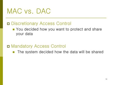 Mandatory Access Control