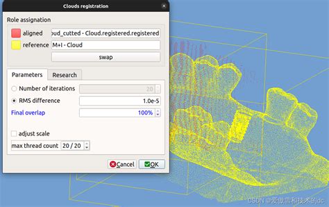 非同源点云尺度对齐及点云配准（cloudcompare软件） 点云配准软件 Csdn博客
