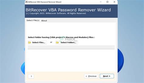 BitRecover VBA Password Remover Wizard Download FileCR