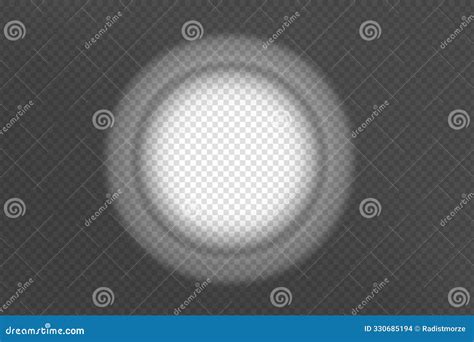 Shadow Overlay Spotlight Effect Isolated On A Transparent Background Stock Illustration