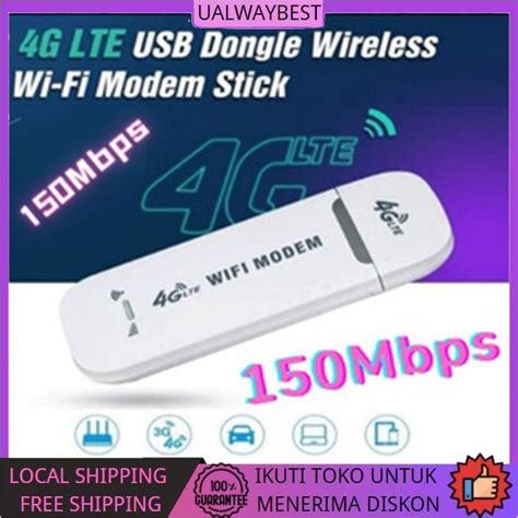 Jual Modem 4G LTE Speed 150Mbps Travel USB Sim Card WiFi MODEM DONGLE USB HOTSPOT WIFI 4G UNLOCK