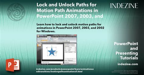 Lock And Unlock Paths For Motion Path Animations In Powerpoint 2007