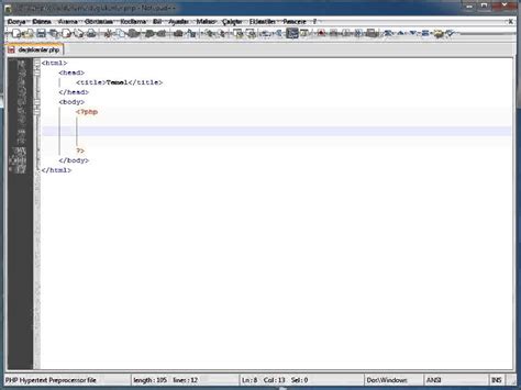 PHP Ve MYSQL Ders 12 PHP Değişkenler YouTube