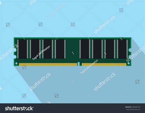 Ram Random Access Memory Isolated Flat Stock Vector Royalty Free Shutterstock