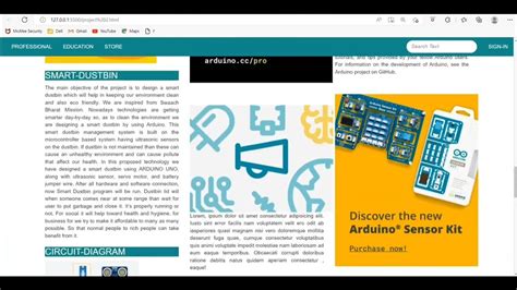 Fronted Clone📺 Arduino Website 📰 Using Html Andcss Bootstrap Youtube