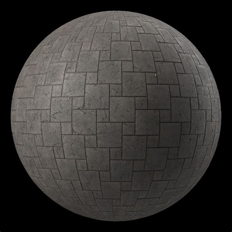 Texture Tile Materials 35 Concrete Tiling By Gravel Sbsar Pbr Seamless Vr Ar Low Poly