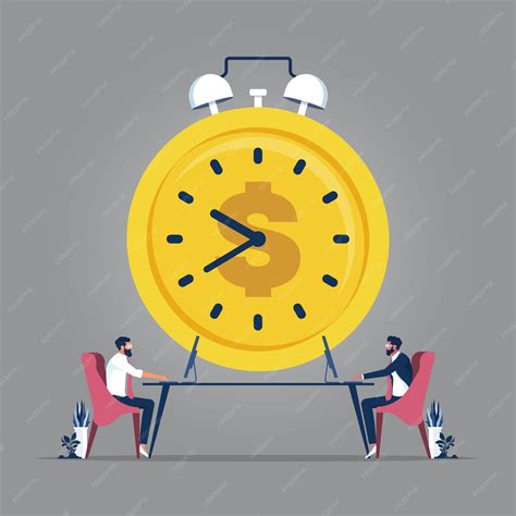 Premium Vector Teamwork And Time Management Concept