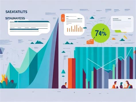 Premium Ai Image Statistics For Business Abstract Concept