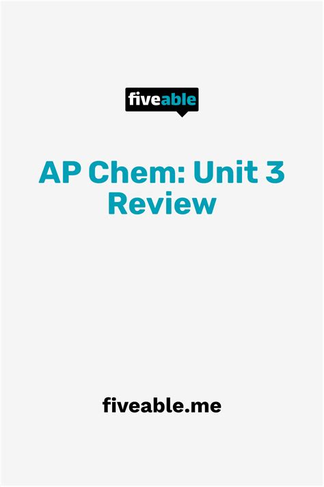 AP Chem Unit 3 Review Ap Chem Ap Chemistry Ap Exams