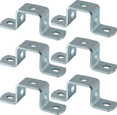 Skelang 6 Pcs U Shaped Connector Bracket With 5 Holes Fitting All 1 5 8 Strut