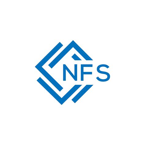 NFS Letter Logo Design On White Background NFS Creative Circle Letter Logo Concept NFS Letter