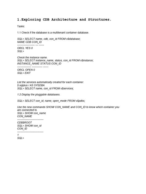 Oracle 19c Activity Task Pdf User Computing Protein Data Bank
