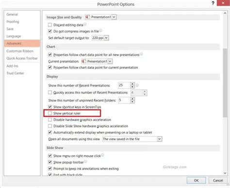 How To Disable Only The Vertical Ruler In Microsoft PowerPoint