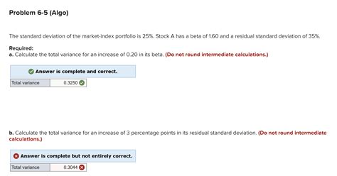 The Standard Deviation Of The Market Index Portfolio