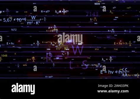 Flying Through Different Mathematical Formulas Concept Of Science And