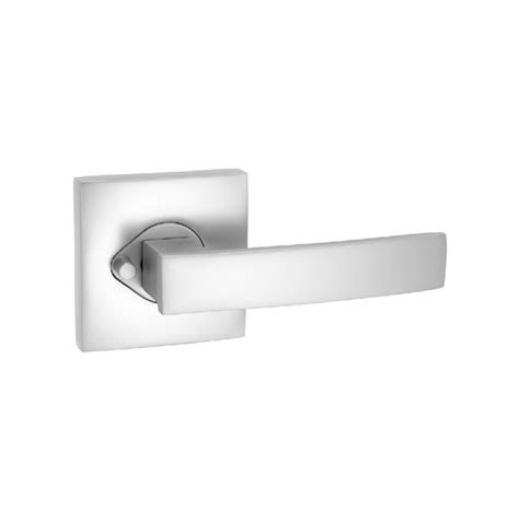 Gainsborough Neue Angular Square Rose Privacy Lever Set Satin Chrome Gainsborough Neue Angular Square Rose Privacy Lever Set Satin Chrome
