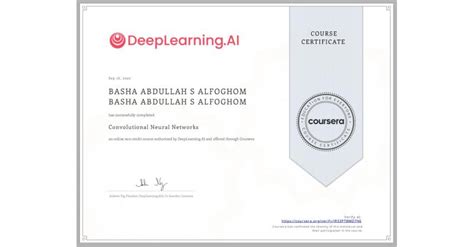 Excited To Share That Ive Successfully Completed [ Convolutional Neural Networks ] Course That