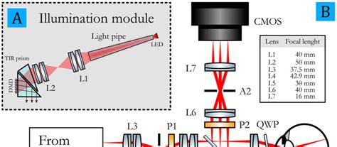 A Schematic Of The Optical Setup A The Illumination Module Consists Download Scientific
