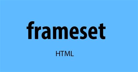 Example For Frameset Html