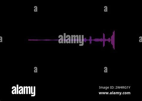 Digital Audio Spectrum Sound Wave Effect Animation With 2d Concept And