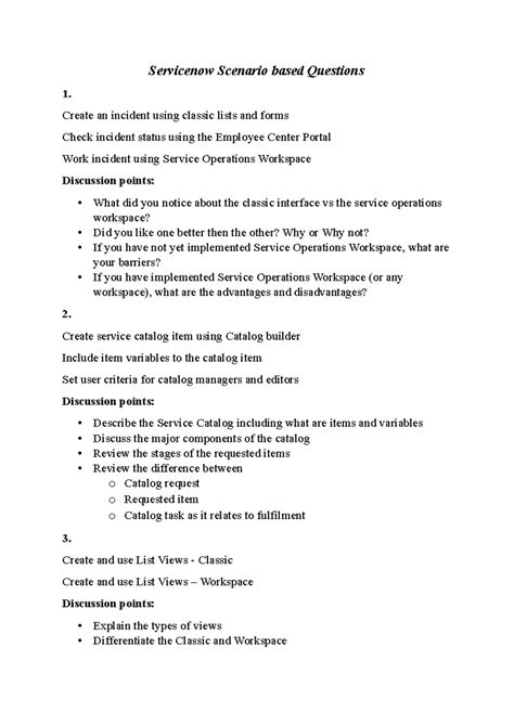 Servicenow Scenario Based Questions Create An Incident Using Classic Lists And Forms Check