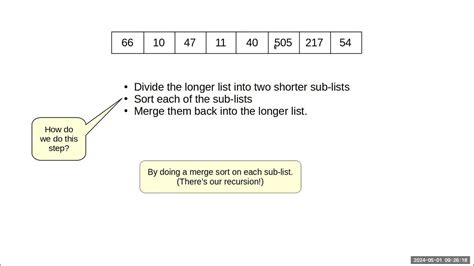 Chapter 5 Merge Sort And Quicksort Youtube