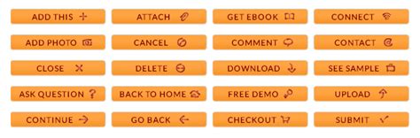 Orange CTA Buttons MaxButtons Pro