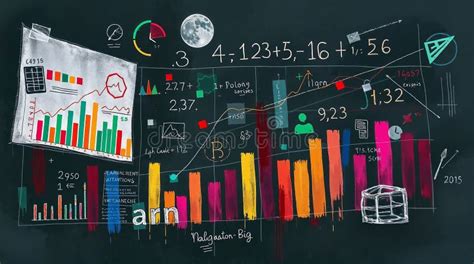 Data Visualization Analytics Dashboard With Colorful Charts Graphs Financial Statistics And