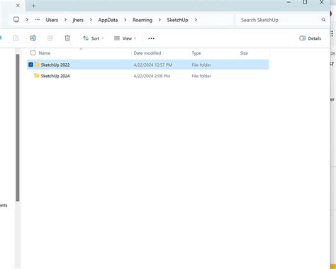 2023 Sketchup Folder Gone After Updating To Sketchup 2024anyone