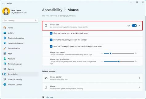 How To Use A Mouse Via Your Keyboard On Windows 11 Windows Central