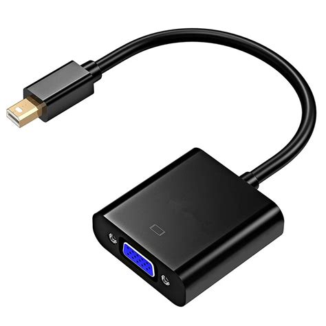 Pc Thunderbolt Mini DP To VGA Adapter DisplayPort Male To VGA Female Converter Colors