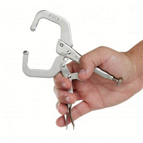 6 In Original Locking C Clamps With Regular Tips Toolpro