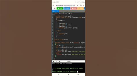Check Number Whether It Is Palindrome Or Not Using Recursion In Java